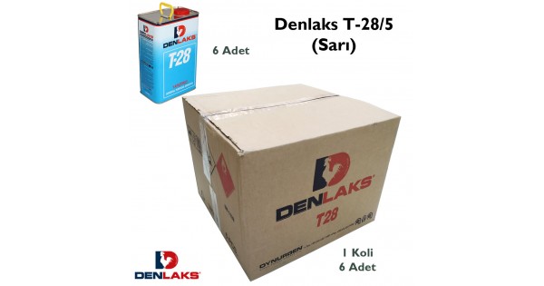 Denlaks T-28/5 Sarı Yapıştırıcı (6 Adet / Koli) Fiyatları ve Özellikleri